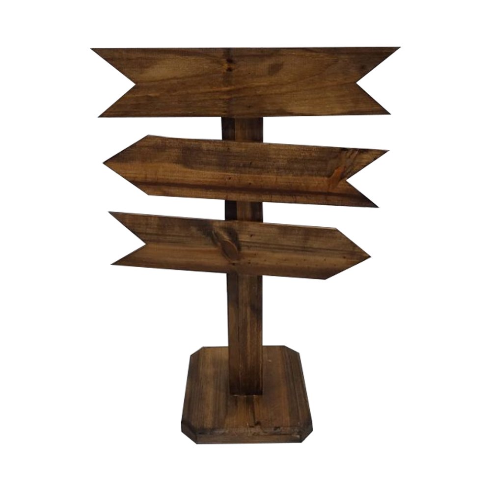 Léo Artes Rústicos - cod: 550 - Placa 3 setas mini